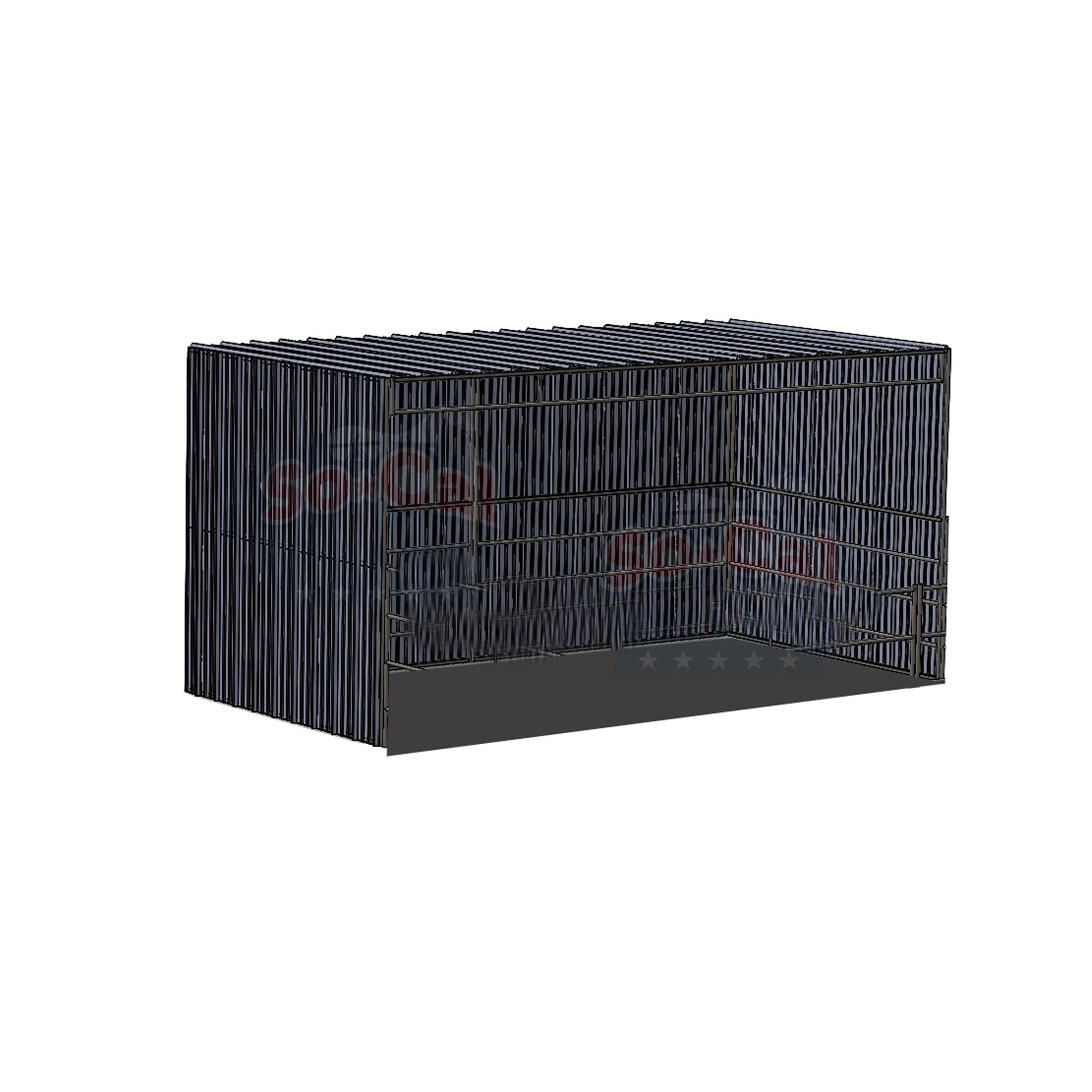 10x20 3-Sided Enclosed Shelter Kit | Solavera Farm and Ranch